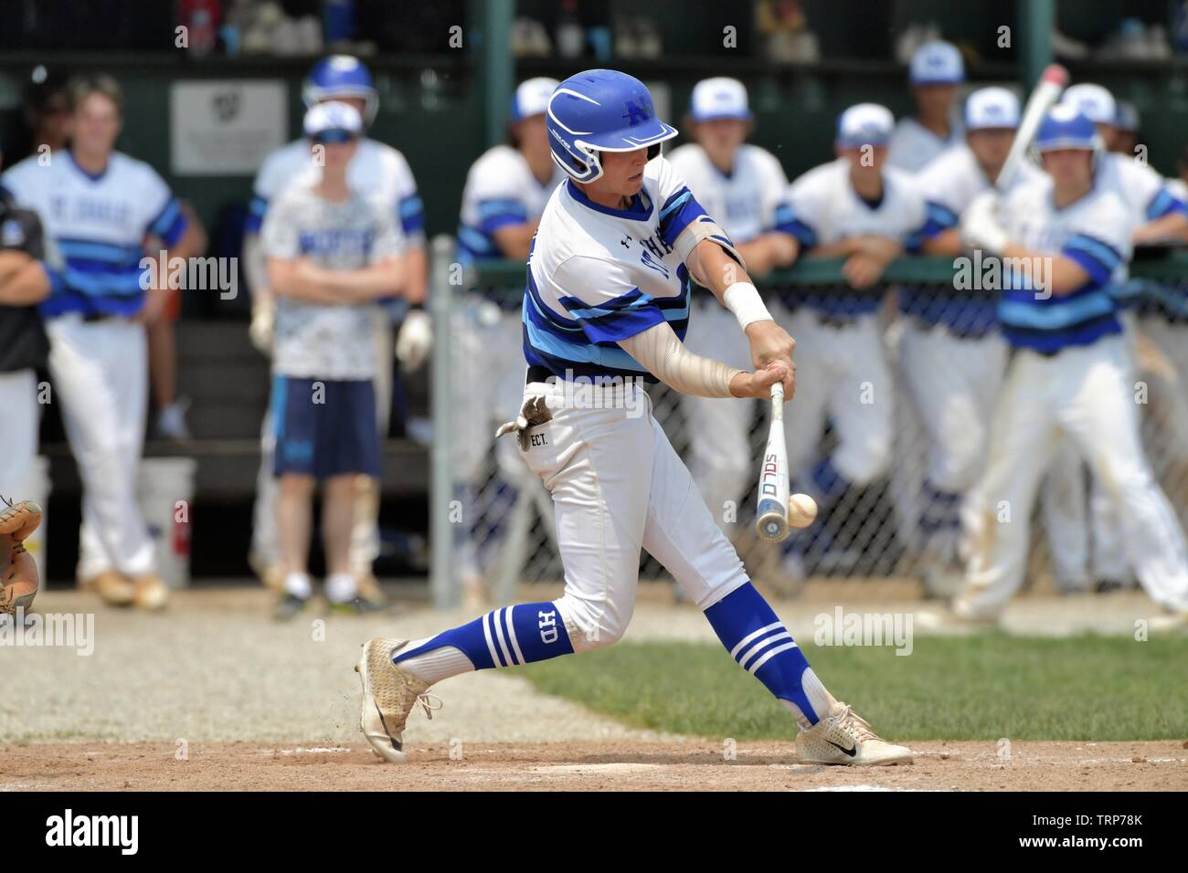 High school batter making hi-res stock photography and images - Alamy