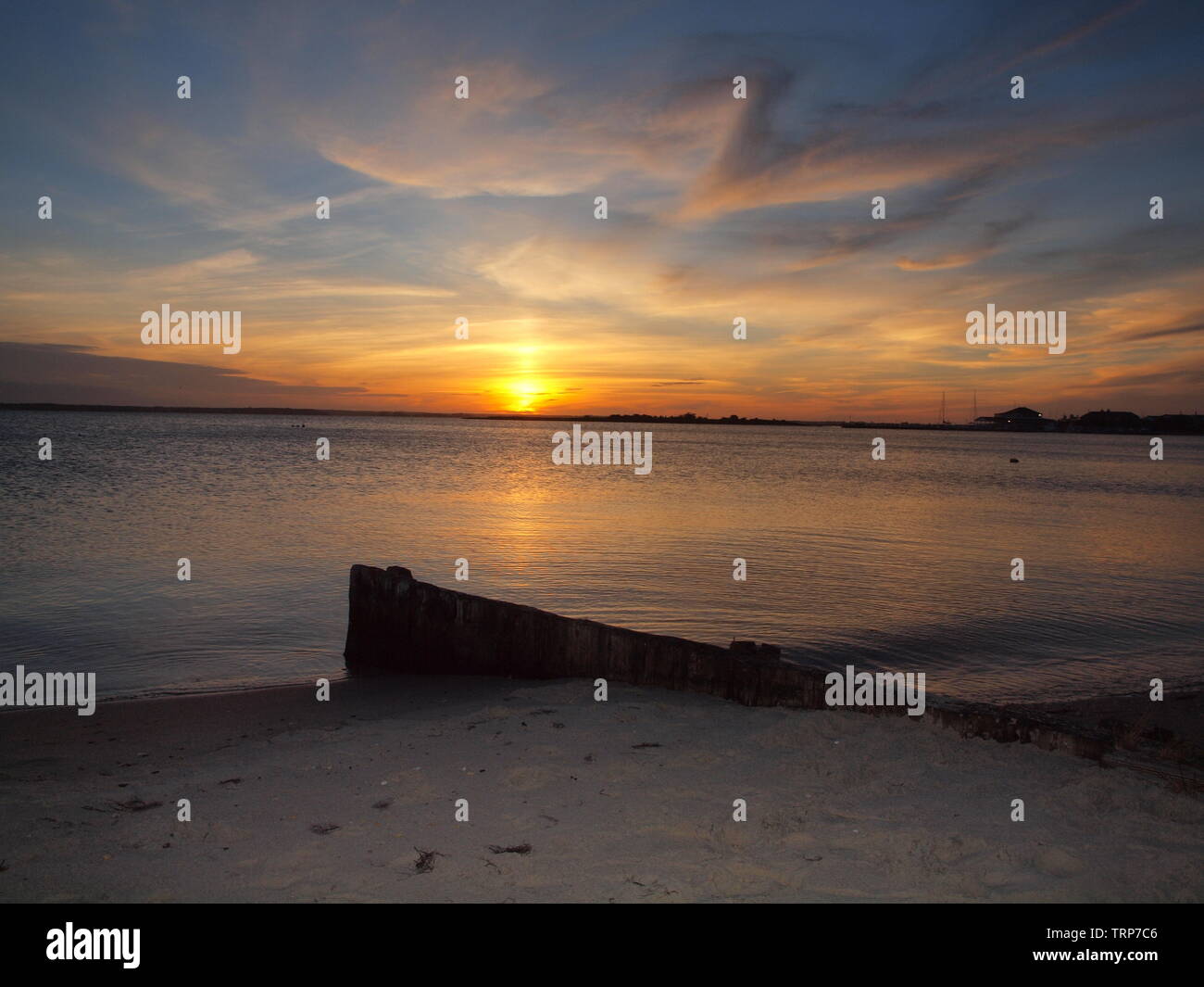 Sunset over Barnegat Bay, Toms River, New Jersey Stock Photo - Alamy