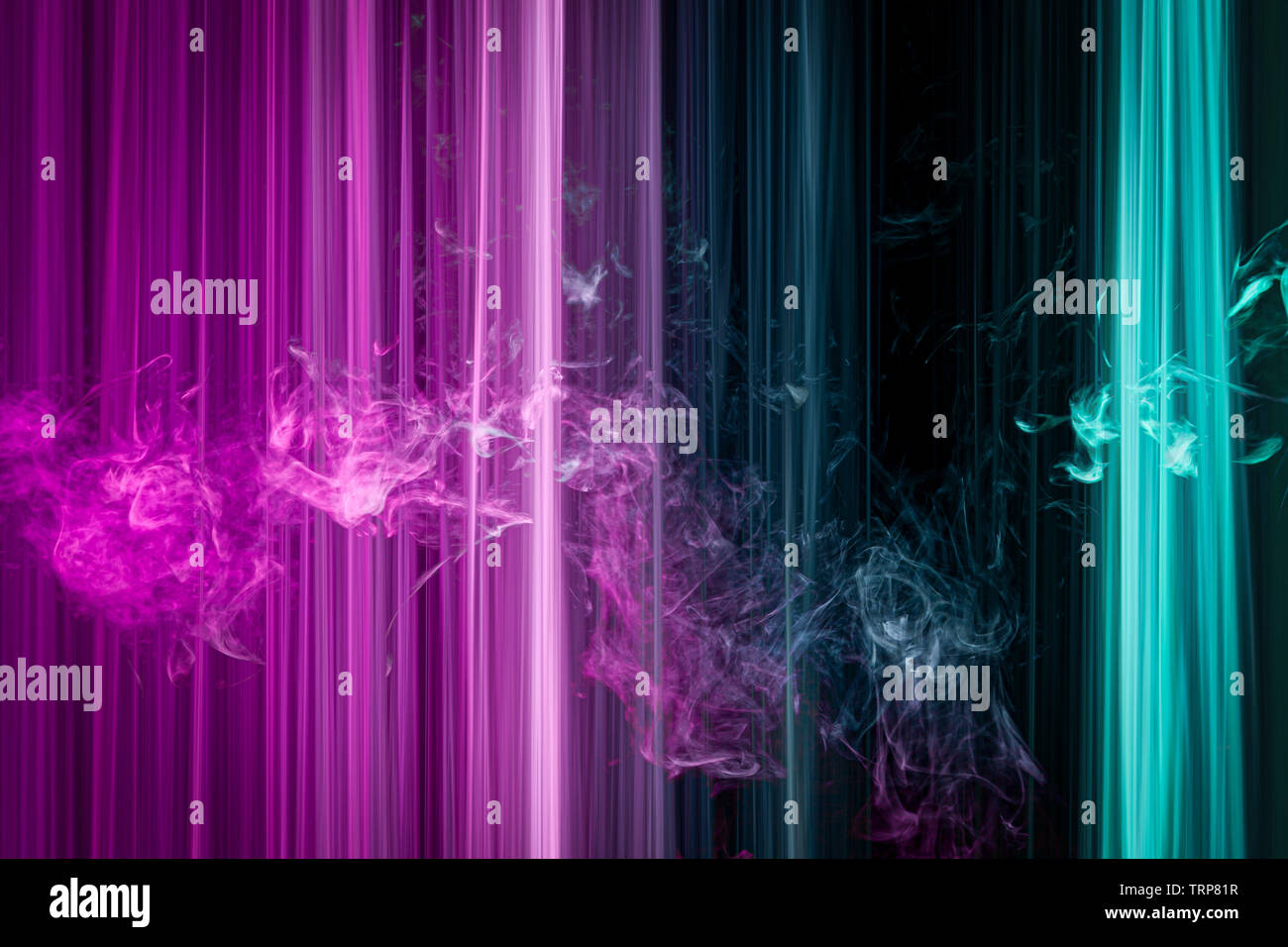 Abstract background with horizontal and vertical disruptions of blue ...