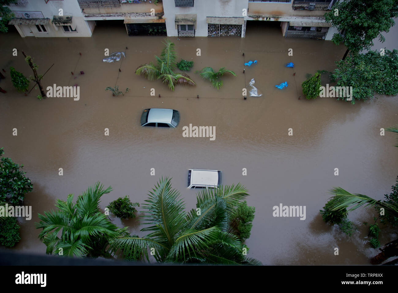 26 july 2005 heavy flood in lok gram lok dhara kalyan maharashtra india ...