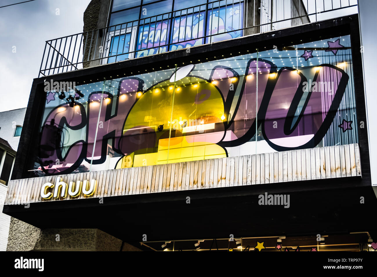 Seoul, South Kore - April 10, 2018: FAN FAN CHUU has received intense ...