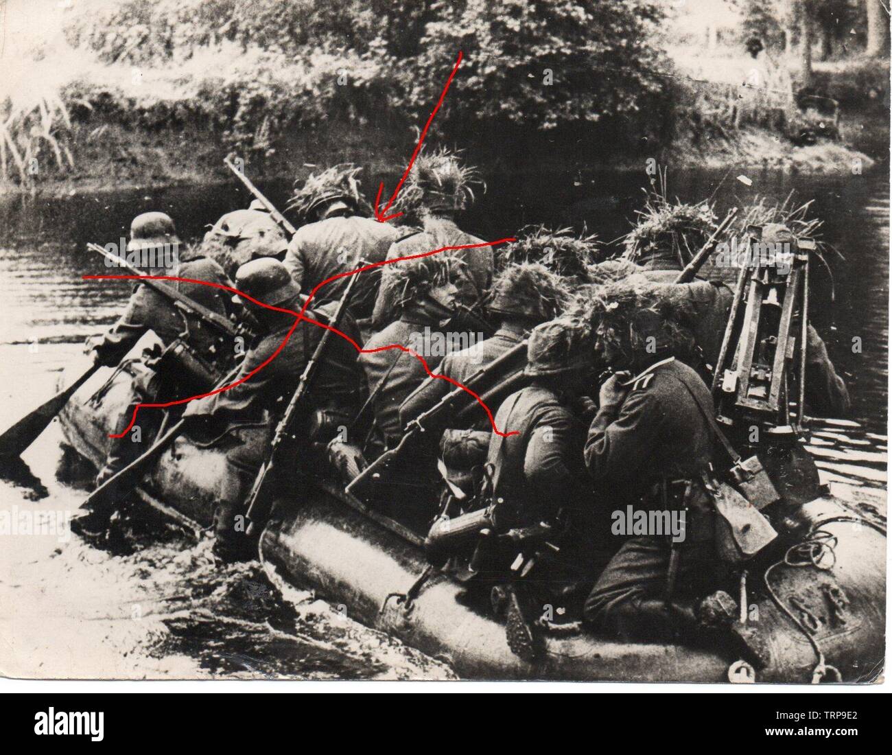 German soldiers crossing meuse hi-res stock photography and images - Alamy