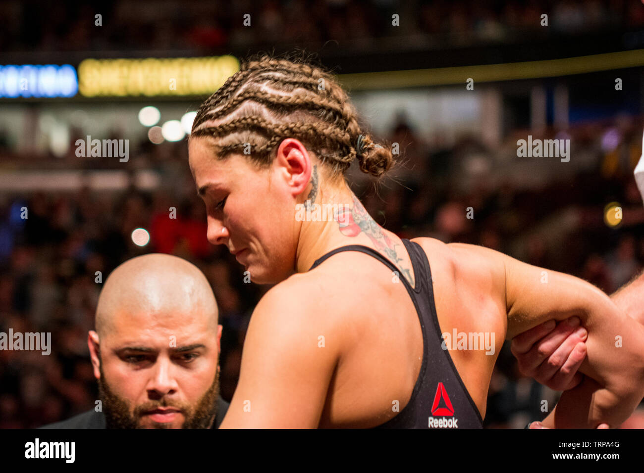 Chicago, IL, United States - June 8, 2019: Jessica Eye after being ...