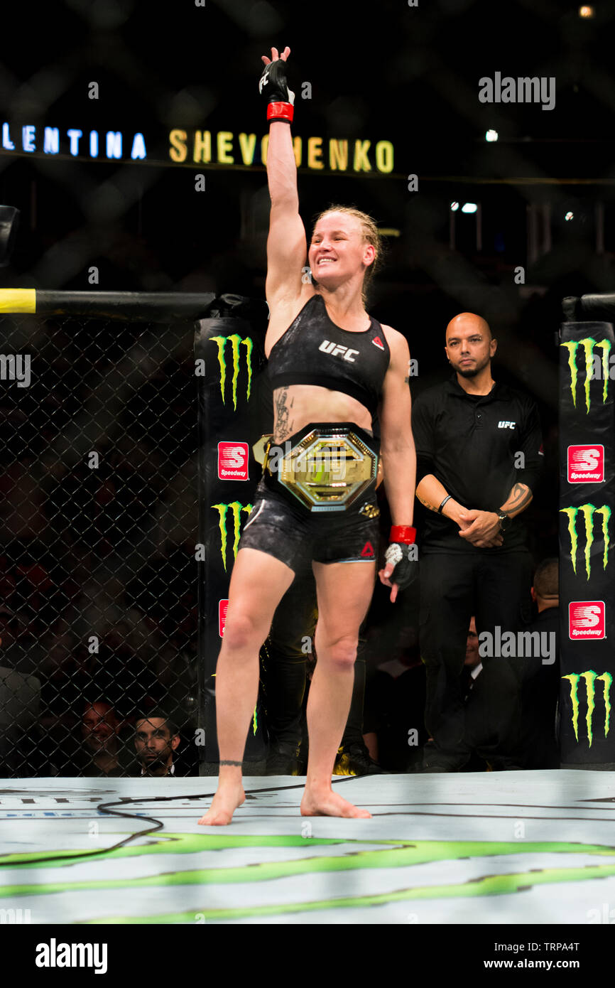 Chicago, IL, United States - June 8, 2019: Valentina Shevchenko after ...