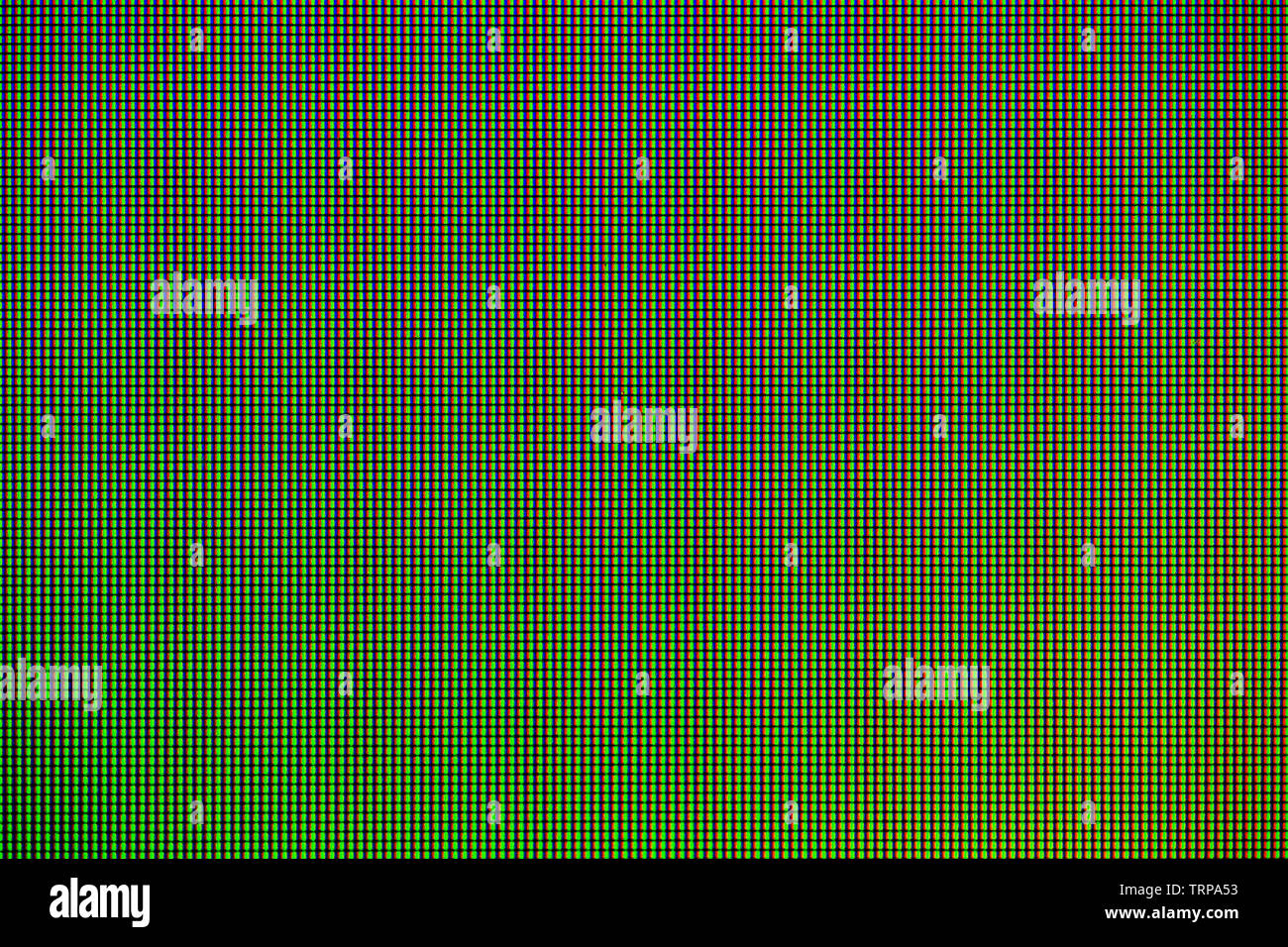 LED lights from LED computer monitor screen display panel for graphic ...