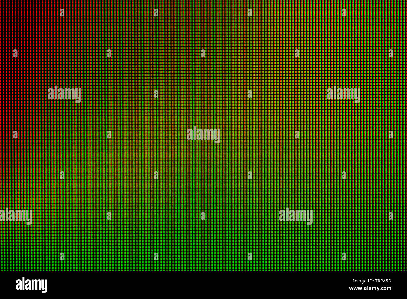 LED lights from LED computer monitor screen display panel for graphic ...