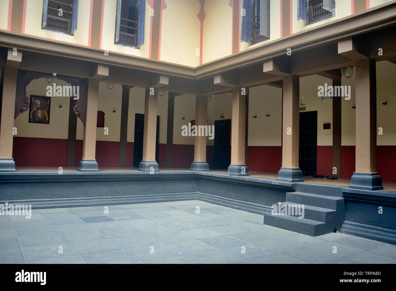 Inner view of an old wada (house), Girivan, Near Pune, Maharashtra ...