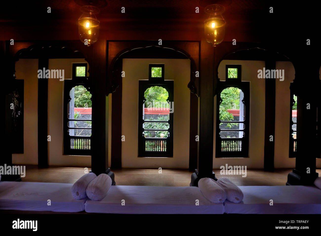 Inner view of an old wada (house), Girivan, Near Pune, Maharashtra ...