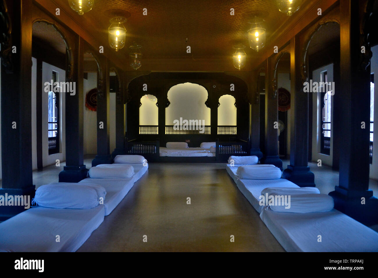 Inner view of an old wada (house), Girivan, Near Pune, Maharashtra ...