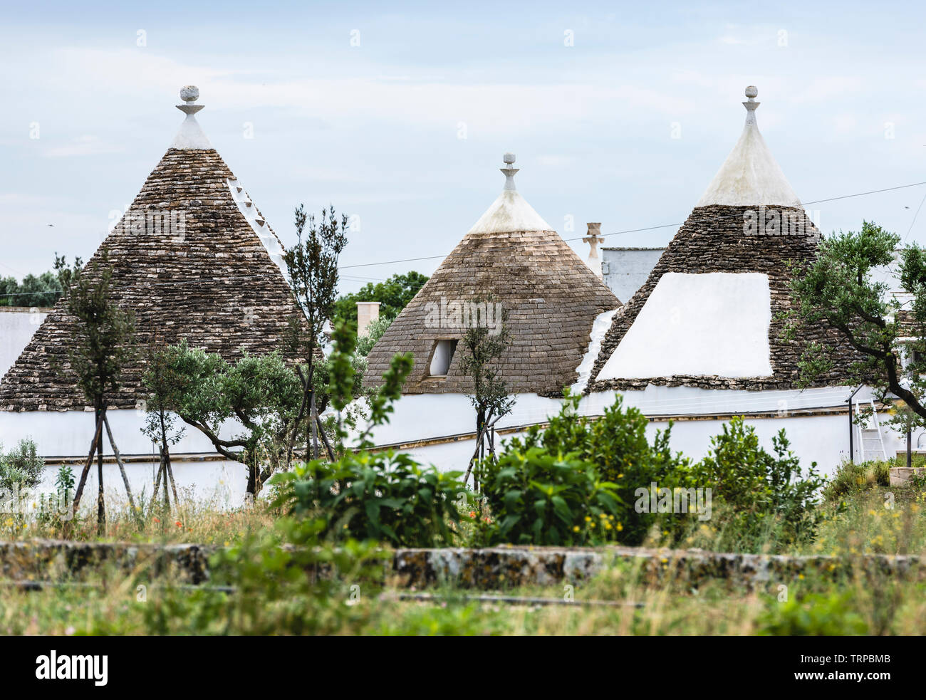 Trulli of Valle D'Itria and Alberobello Stock Photo - Alamy
