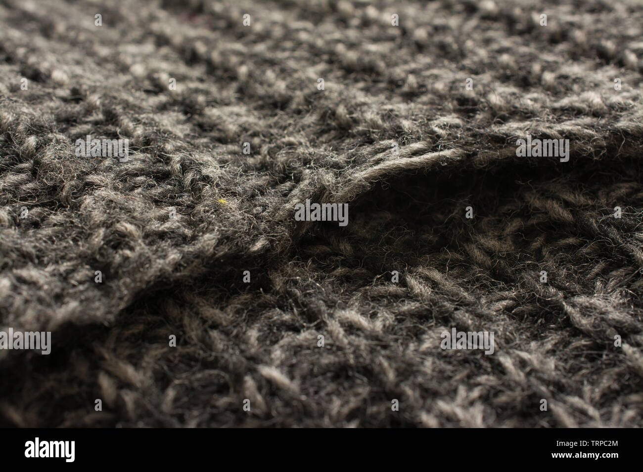 highly detailed needlework wool fabric, close up wool texture ...
