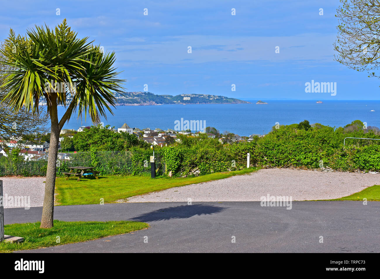 Stunning sea views from Beverley Park campsite near Goodrington ...