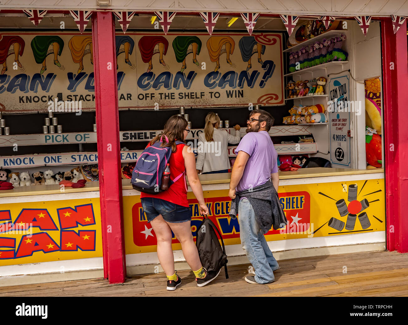 Knock over cans hi-res stock photography and images - Alamy