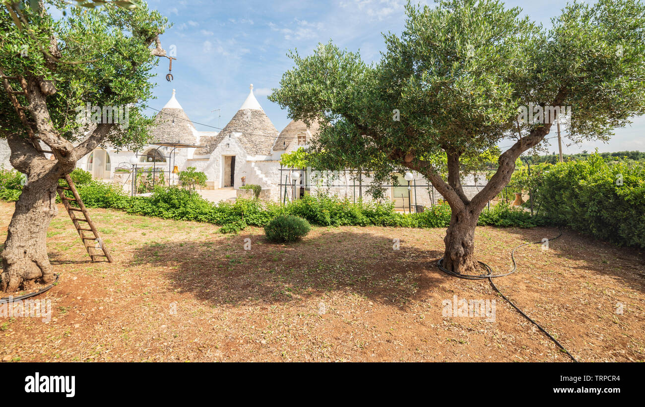 Trulli of Valle D'Itria and Alberobello Stock Photo - Alamy