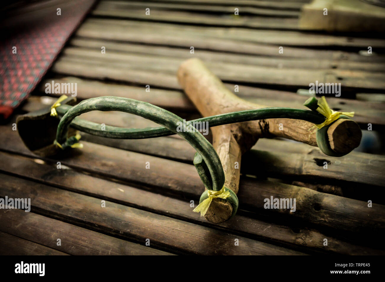 Slingshot of rural people Stock Photo - Alamy