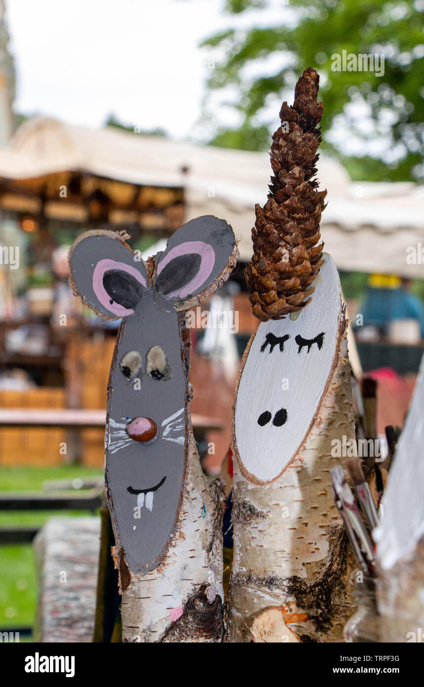 handicraft unicorn and mouse tinker hand mad child creativity Stock ...