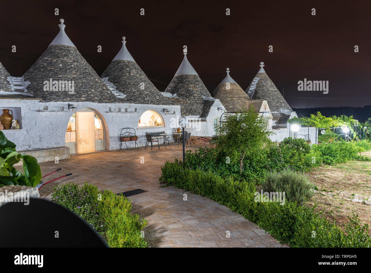 Trulli of Valle D'Itria and Alberobello Stock Photo - Alamy