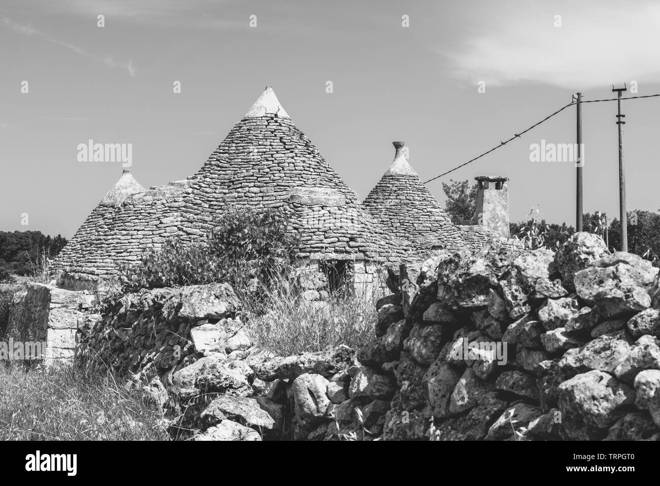 Trulli building Black and White Stock Photos & Images - Alamy