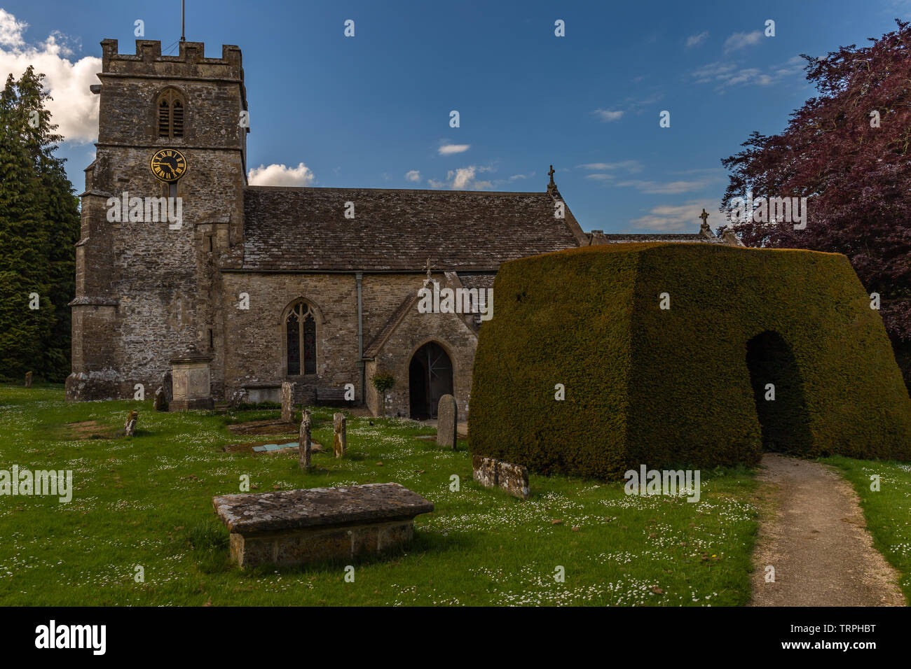St Andrews Church, Miserden, Gloucestershire Stock Photo - Alamy