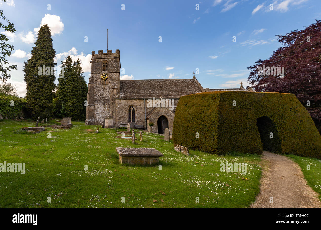 St Andrews Church, Miserden, Gloucestershire Stock Photo - Alamy