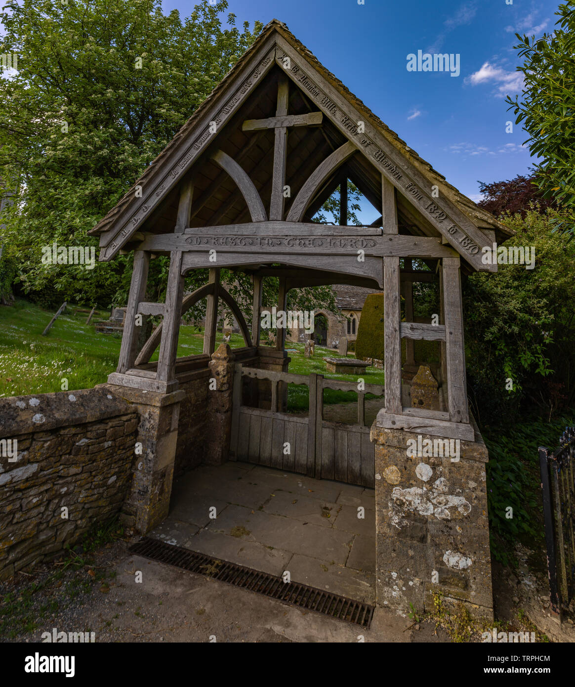 Church porch roof hi-res stock photography and images - Alamy