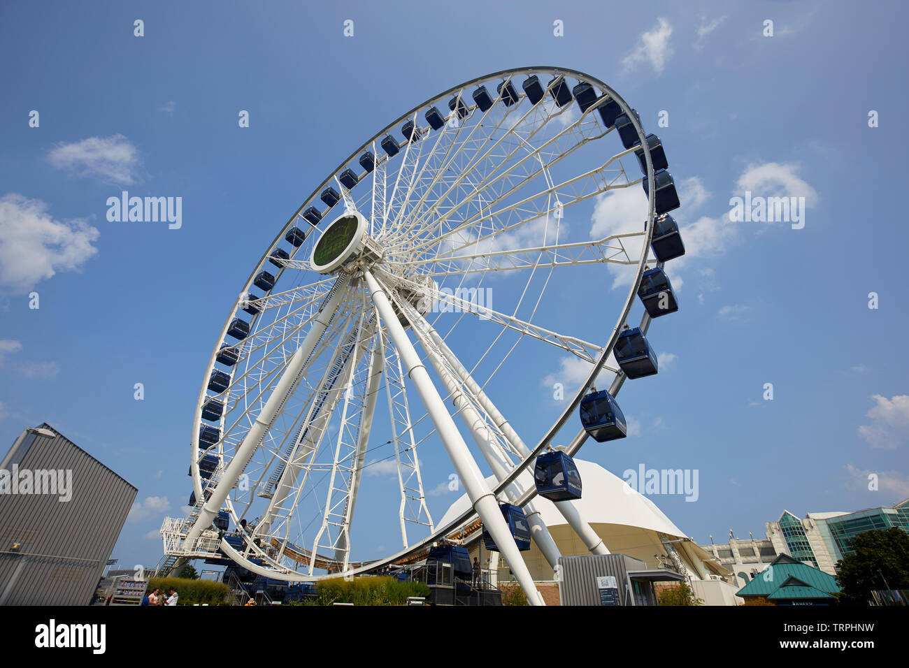 Navy Pier Ferris Wheel at the Navy Pier, Chicago, United States Stock ...