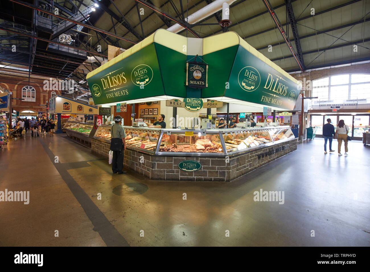 Meat stall at St. Lawrence Market, Toronto, Canada Stock Photo - Alamy