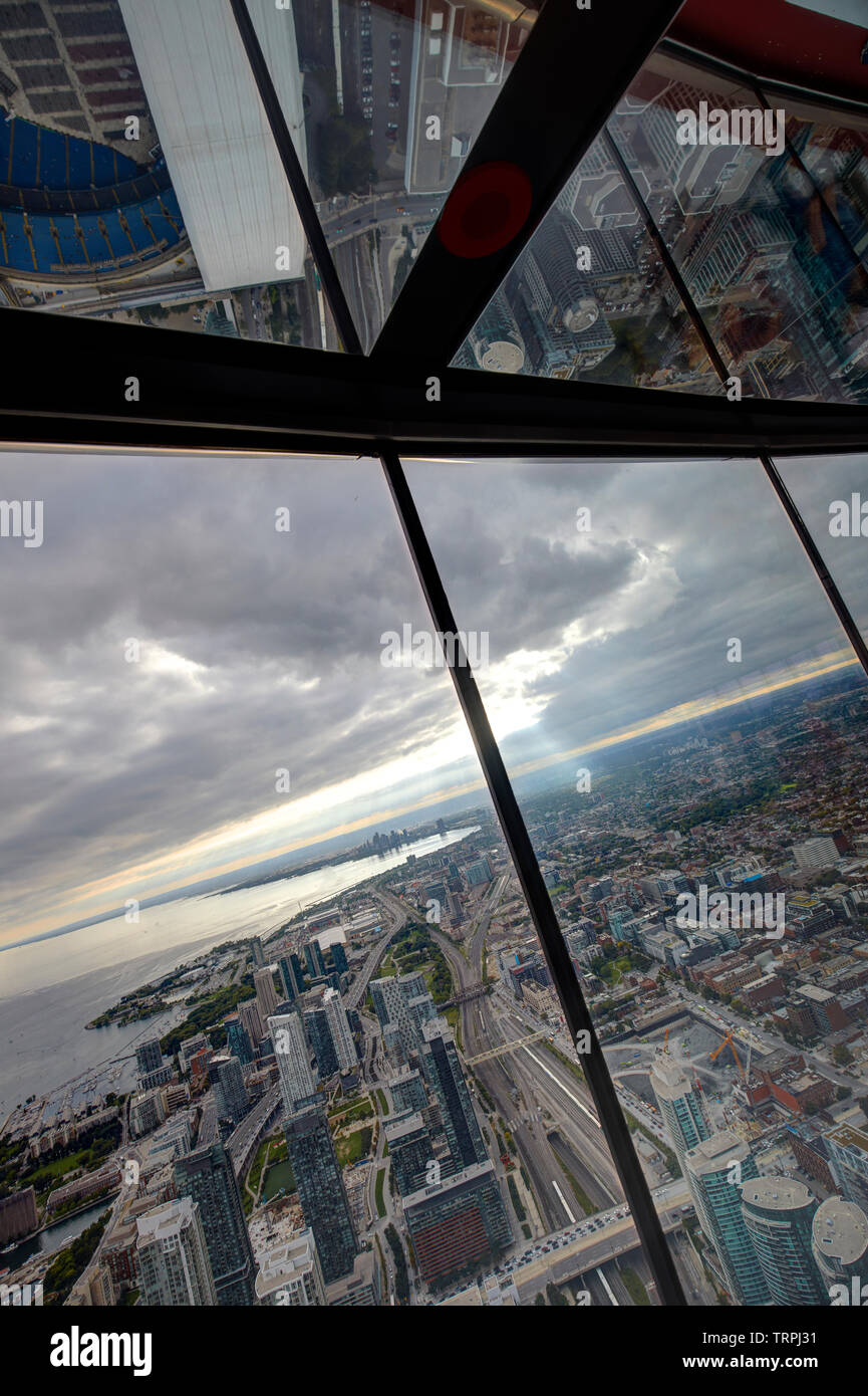 Cityscape of Toronto from CN Tower, Toronto, Canada Stock Photo - Alamy