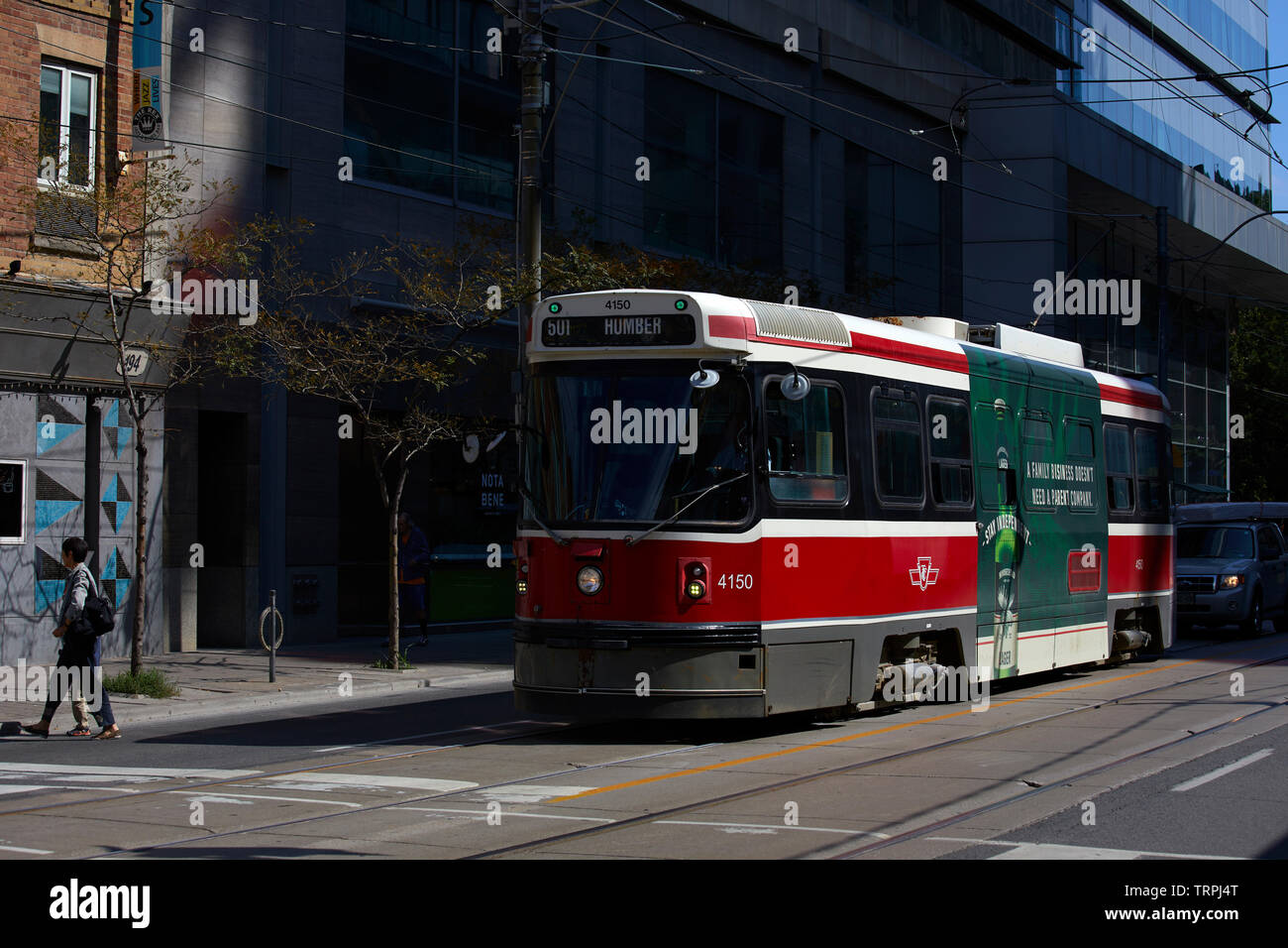 Traditional Toronto streetcar streetcar, Toronto, Canada Stock Photo ...