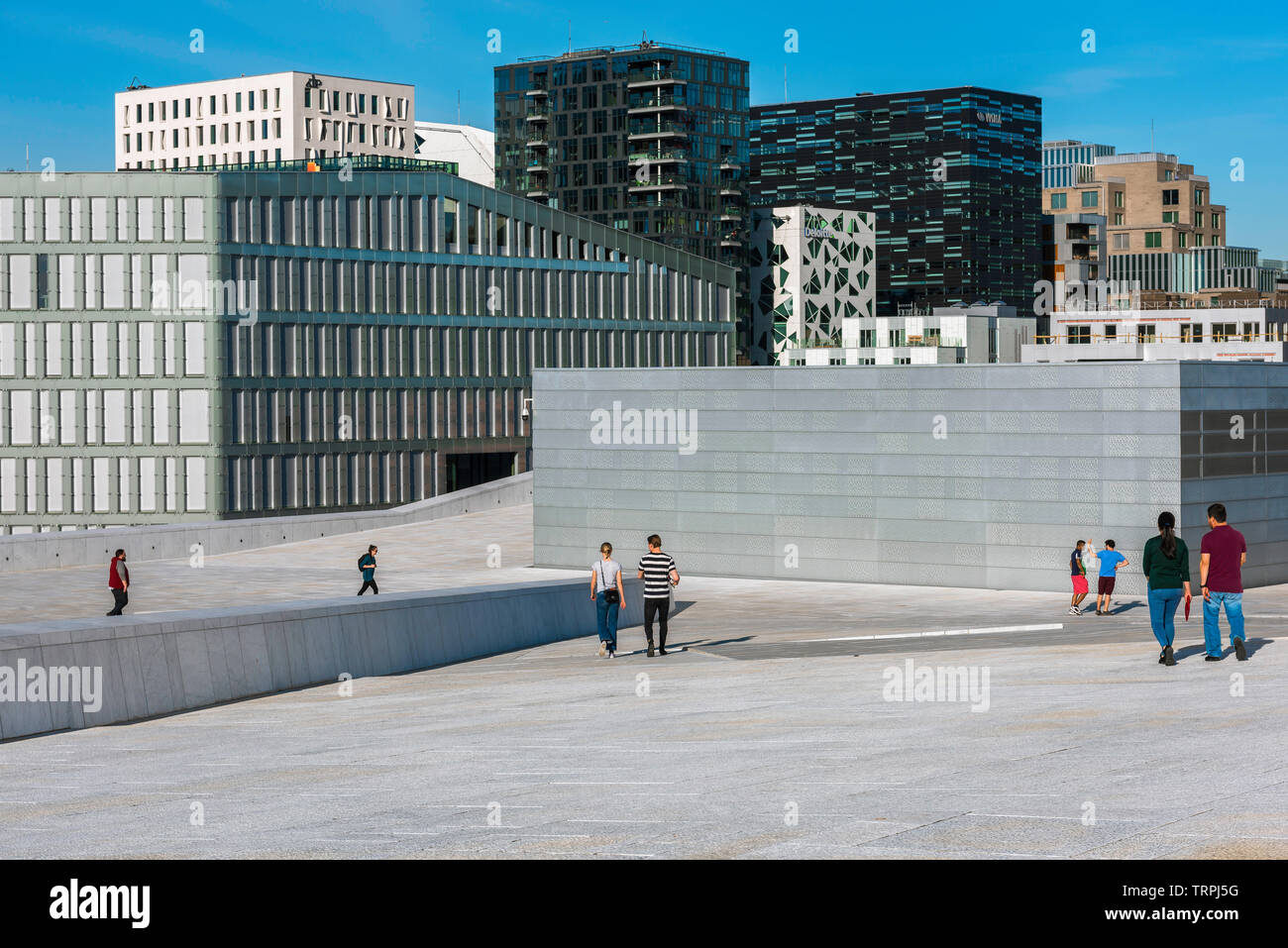 Oslo opera house roof hi-res stock photography and images - Alamy