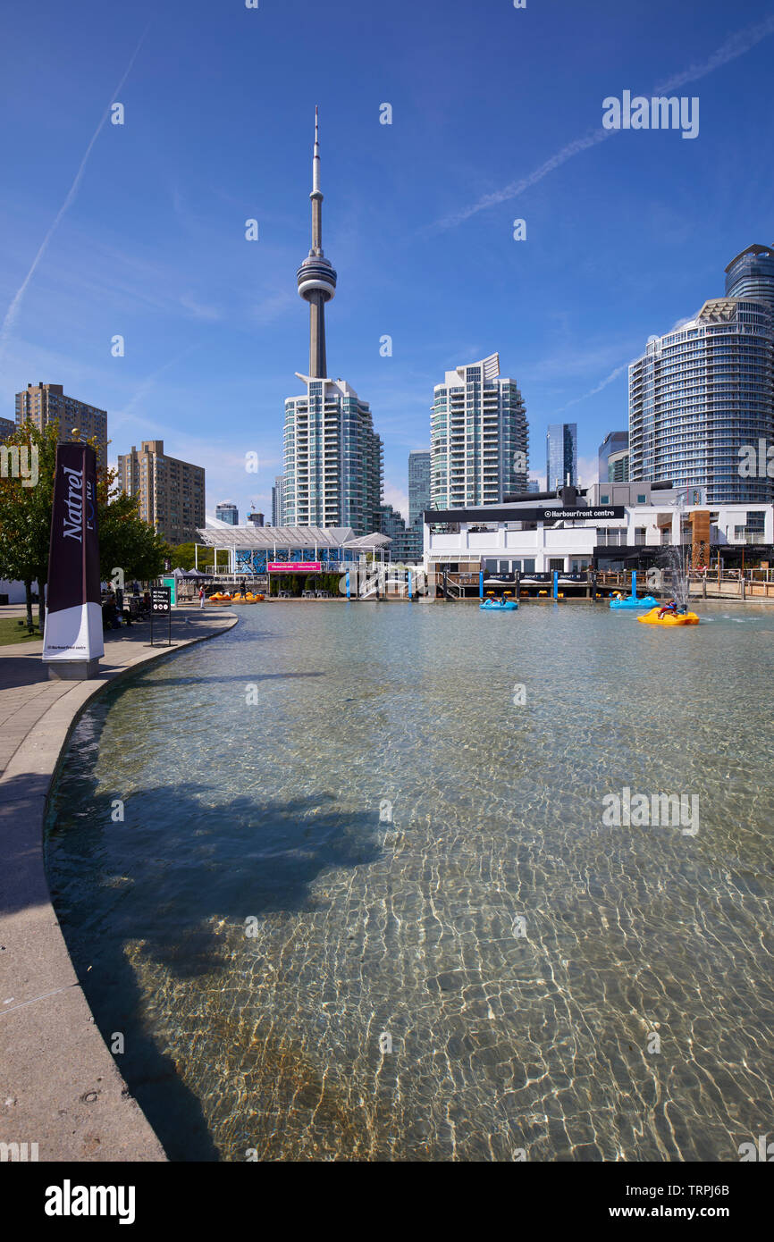 Cityscape of the city in the harbourfront area, Toronto, Canada Stock ...