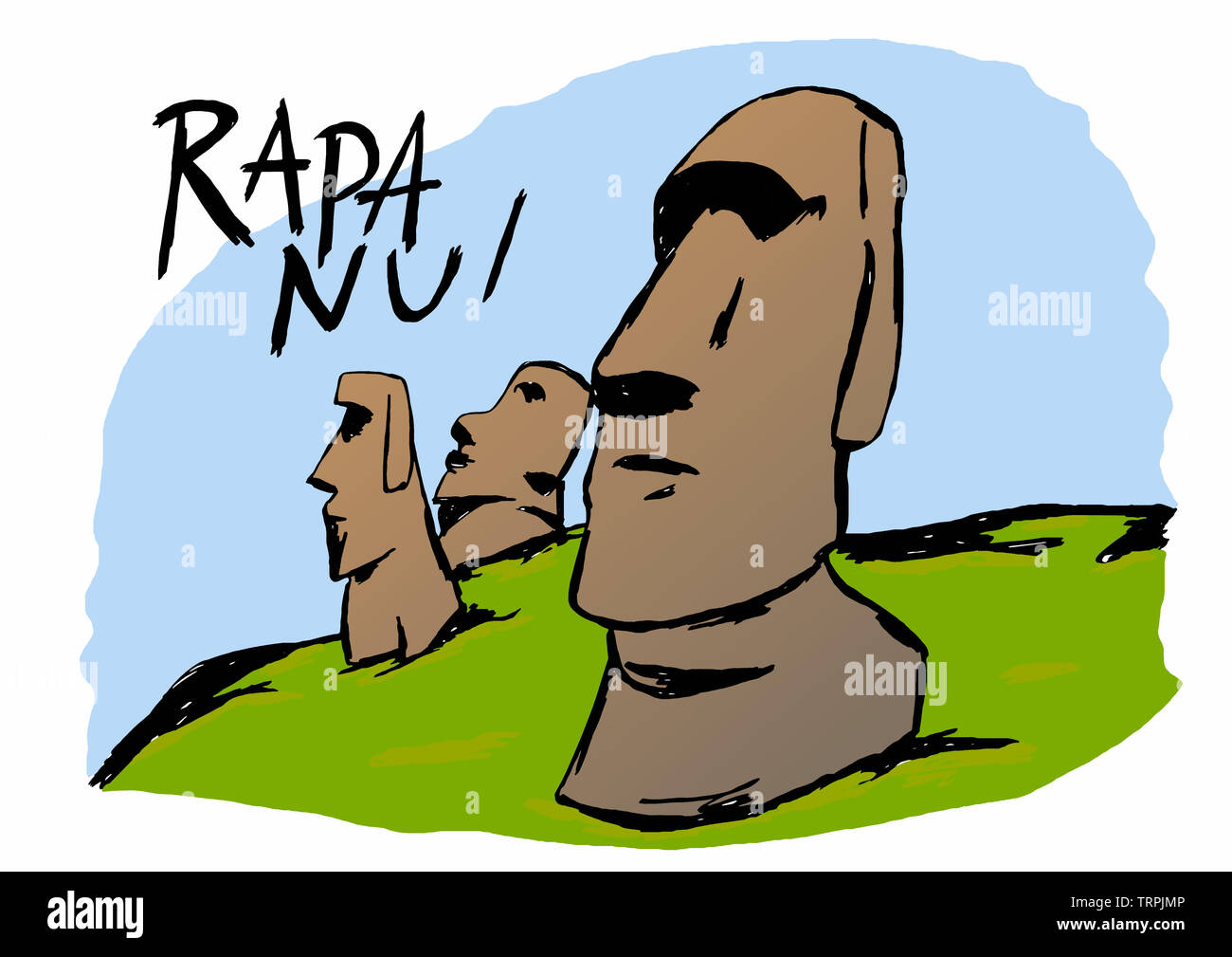 Rapa Nui illustration Stock Photo - Alamy Rapa Nui illustration Stock Photo - Alamy