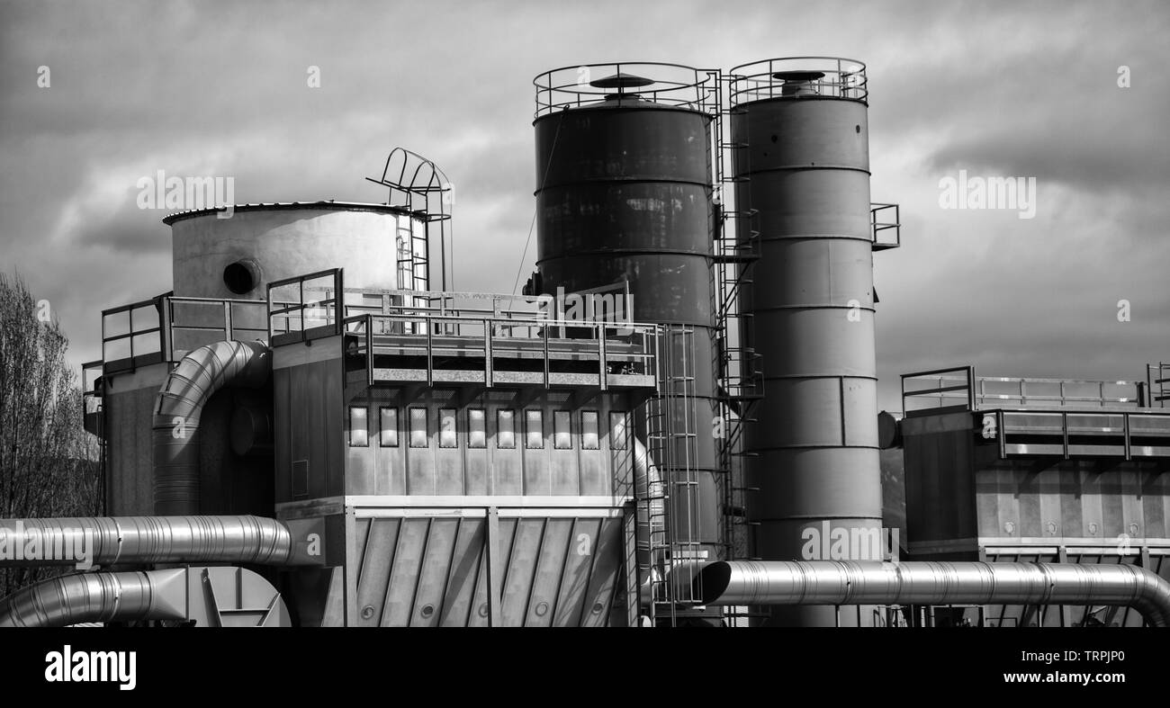 Factories Black and White Stock Photos & Images - Alamy