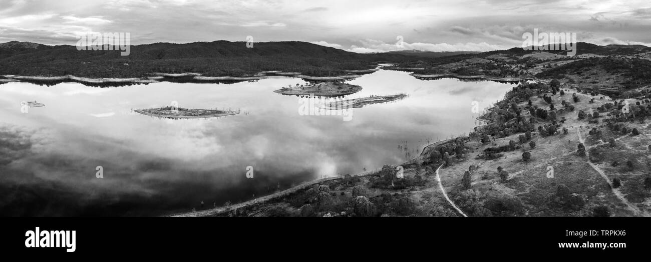 An aerial of Googong Dam, NSW Stock Photo - Alamy