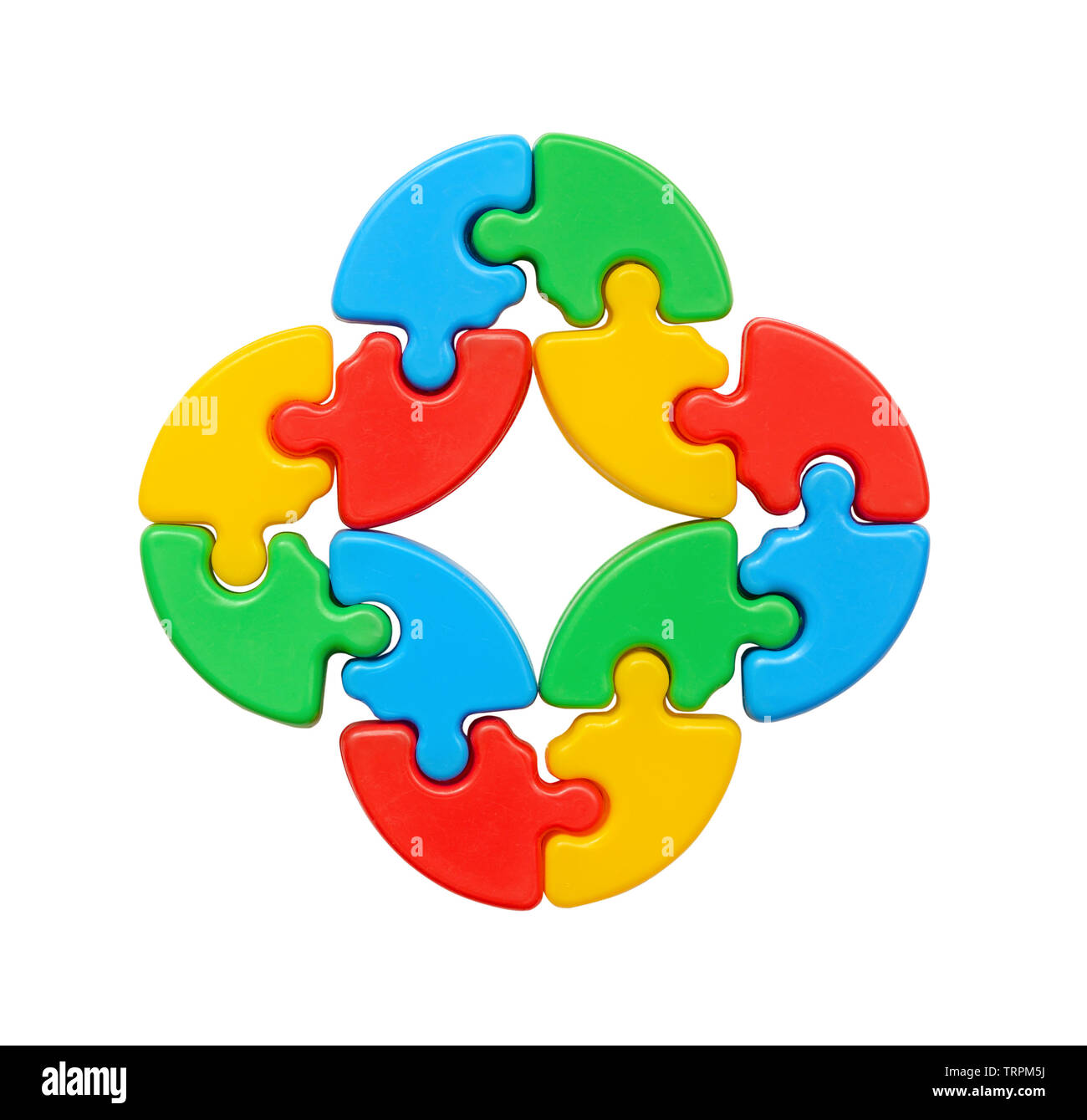 Colorful pussle toys for children isolated on white Stock Photo - Alamy