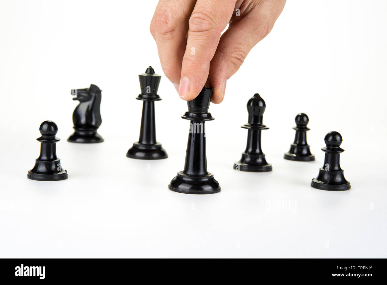 Pieces of chess. Symbol of competition Stock Photo - Alamy