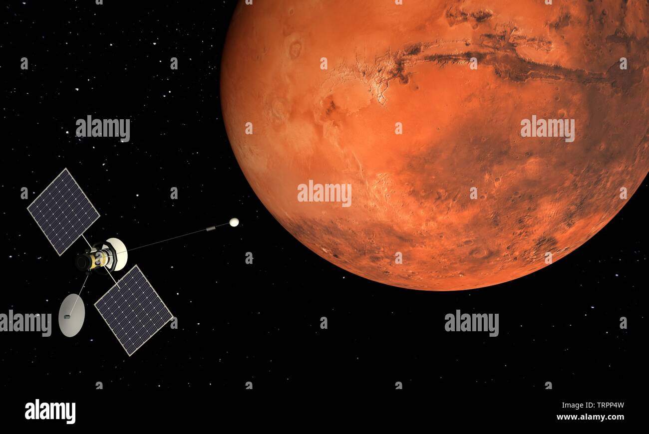 Mars. Astronomy and science concept. Space theme. 3d Illustration Stock ...