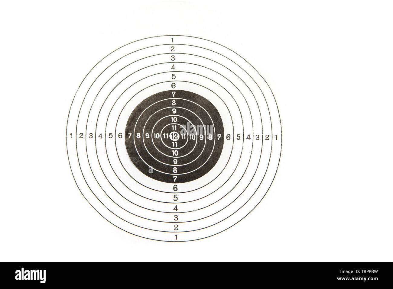 Shooting target on a white background. Success concept Stock Photo - Alamy