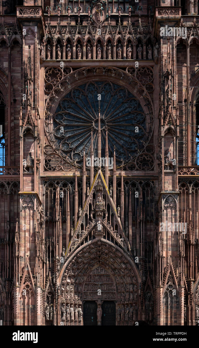 Straßburger Münster, Cathédrale Notre-Dame de Strasbourg, Blick durch ...