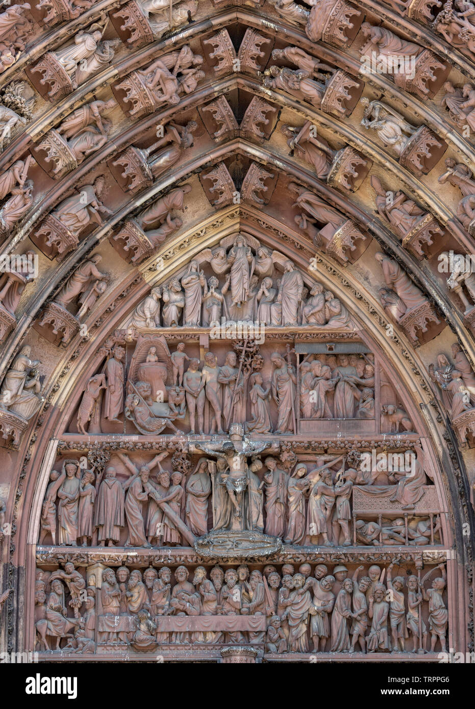 Straßburger Münster, Cathédrale Notre-Dame de Strasbourg, Hauptportal ...