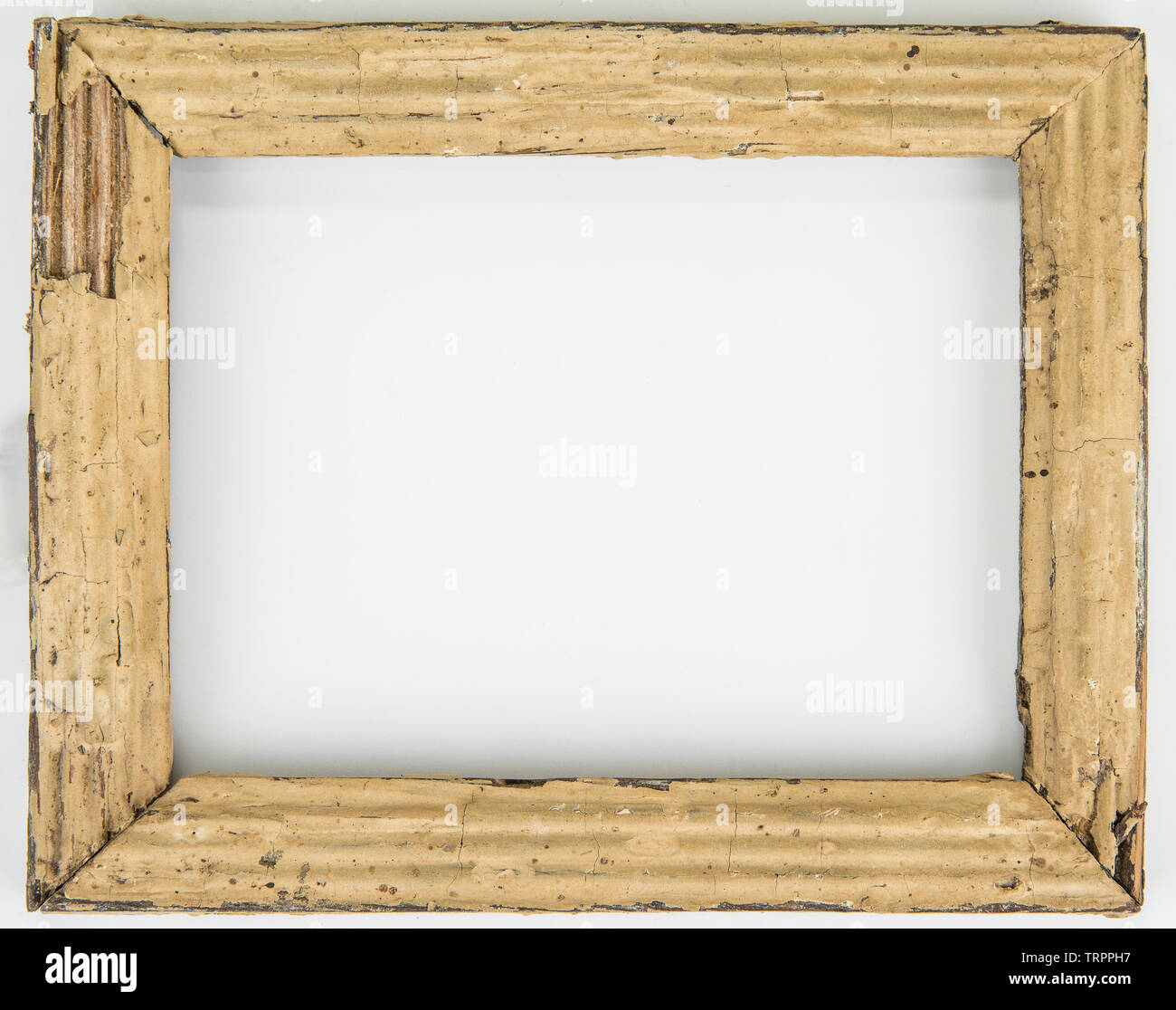 Old vintage rotten empty frame on a white Stock Photo - Alamy