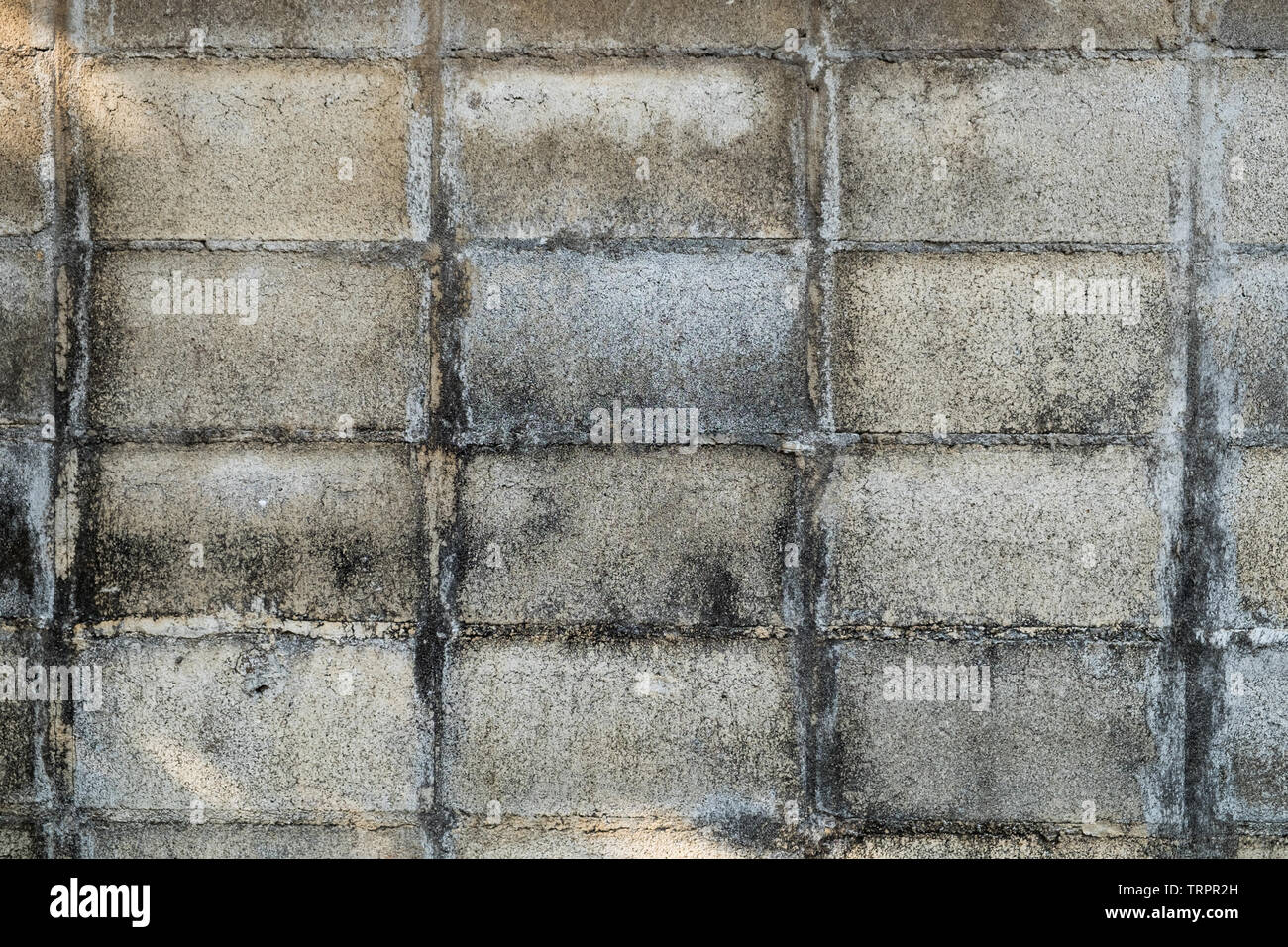 Fence cement block dirty stain background Stock Photo - Alamy