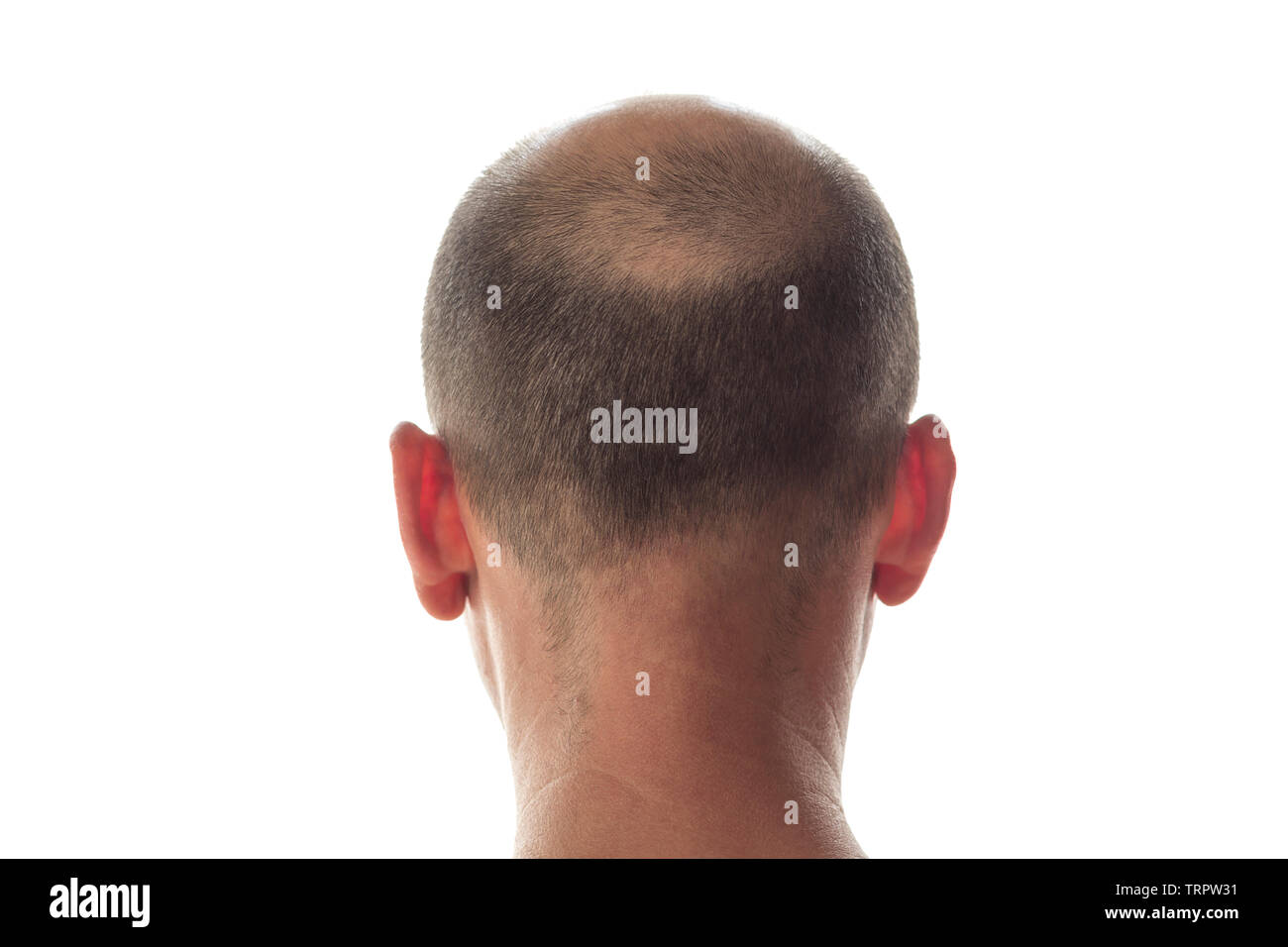 Balding head back view hi-res stock photography and images - Alamy