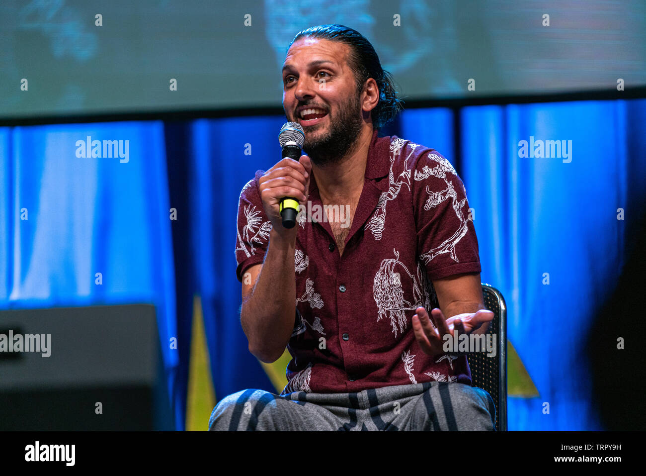 Bonn, Germany - June 8 2019: Shazad Latif (*1988, British actor - Star ...