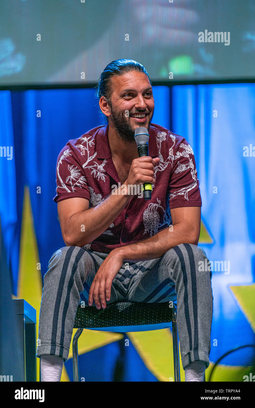 Bonn, Germany - June 8 2019: Shazad Latif (*1988, British actor - Star ...
