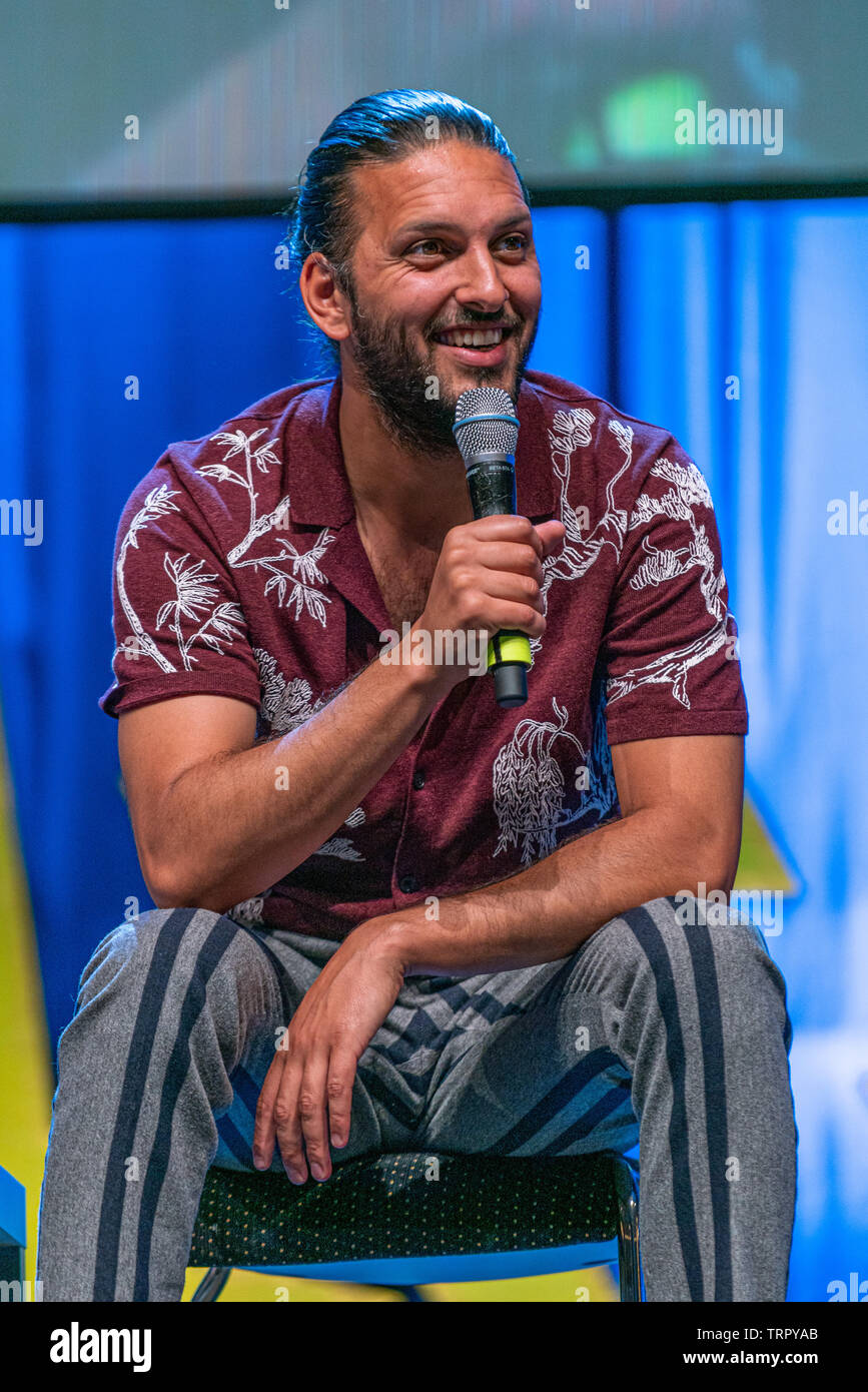 Bonn, Germany - June 8 2019: Shazad Latif (*1988, British actor - Star ...