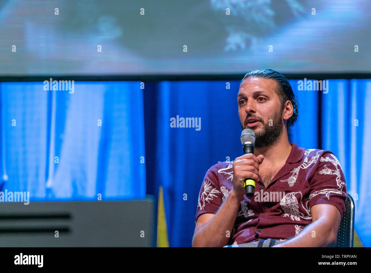 Bonn, Germany - June 8 2019: Shazad Latif (*1988, British actor - Star ...