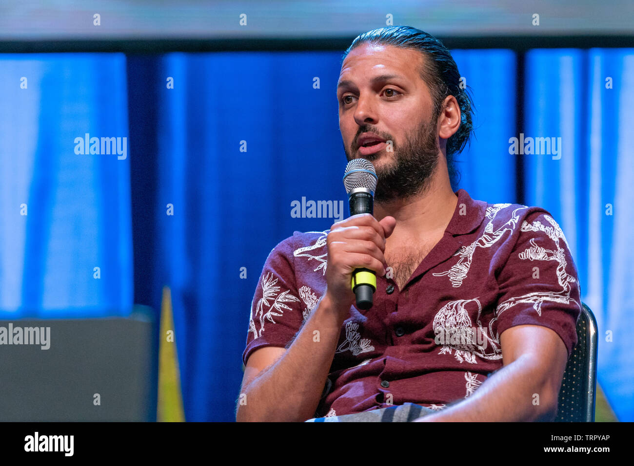 Bonn, Germany - June 8 2019: Shazad Latif (*1988, British actor - Star ...