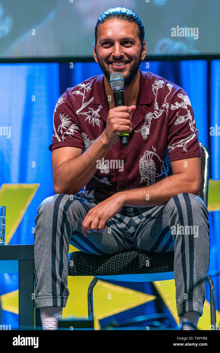 Bonn, Germany - June 8 2019: Shazad Latif (*1988, British actor - Star ...