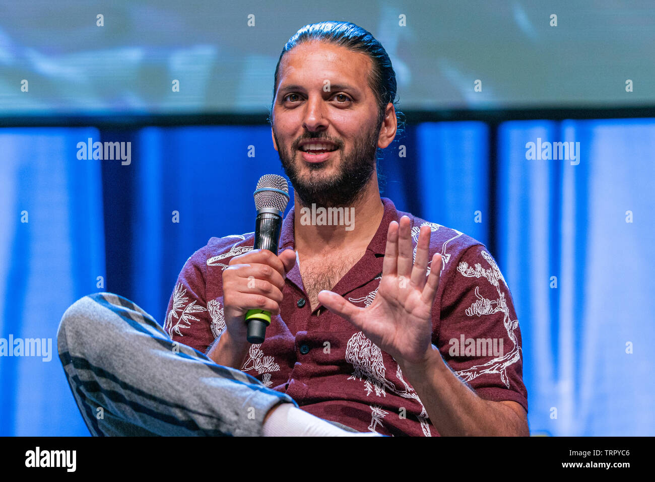Bonn, Germany - June 8 2019: Shazad Latif (*1988, British actor - Star ...